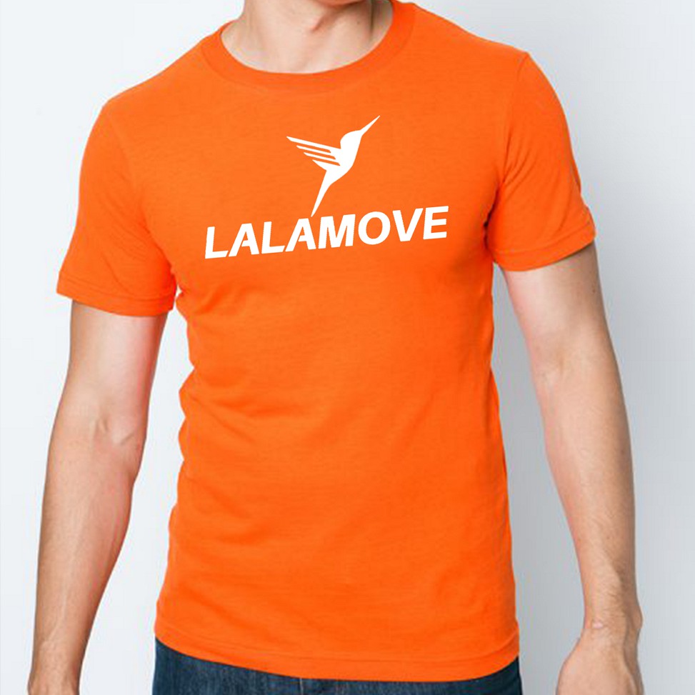 Lalamove เสื้อยืด ลาล่ามูฟ เกรดพรีเมี่ยม Cotton 100% สกรีนแบบเฟล็ก PU ...