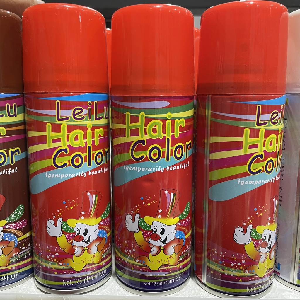 สเปรย์เปลี่ยนสีผมชั่วคราว Leilu ล้างออกง่ายกลิ่นไม่ฉุน ขนาด 125 ml ...
