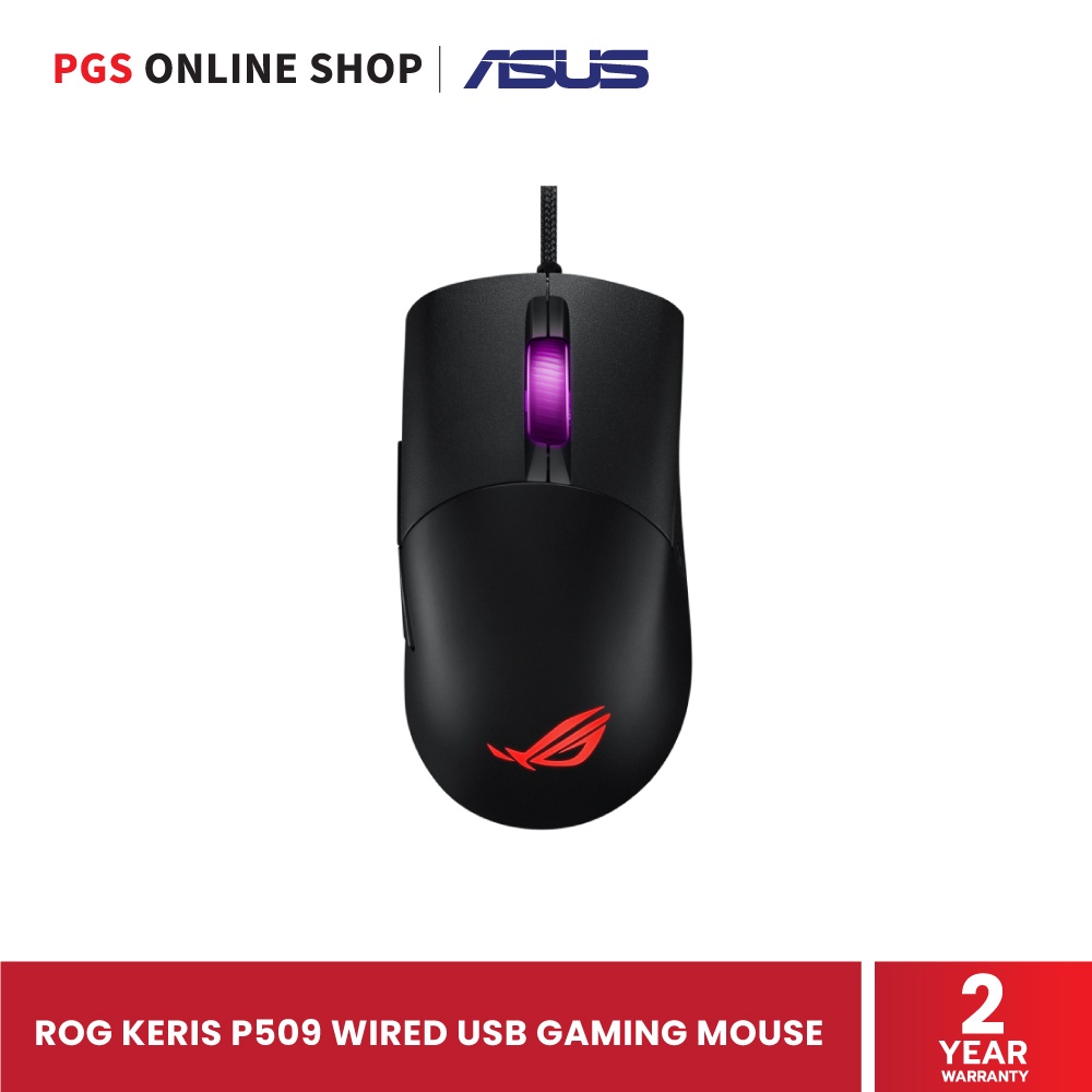 Asus ROG Keris P509 Wired USB Gaming Mouse (เม้าส์สำหรับเล่นเกมส์ ...