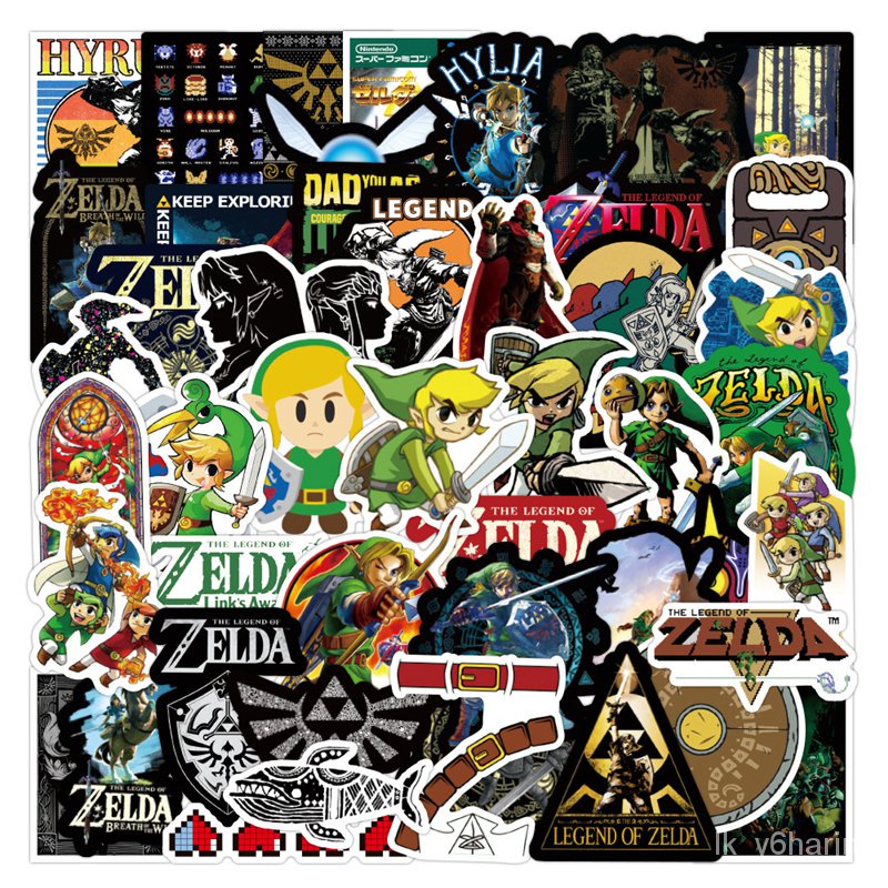 10 50PCS Game The Legend of Zelda Stickers Waterproof Suitcase Notebook ...