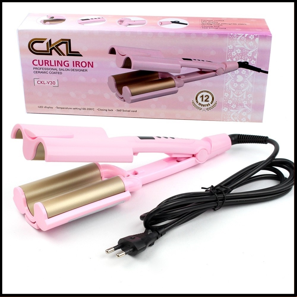 CKL V30 ลอนมาม่า MAMA เครื่องหนีบผมลอนเมอร์เมดลอนมาม่า ขนาด 32mm / 26 MM รับประกันสินค้านาน 3 ...