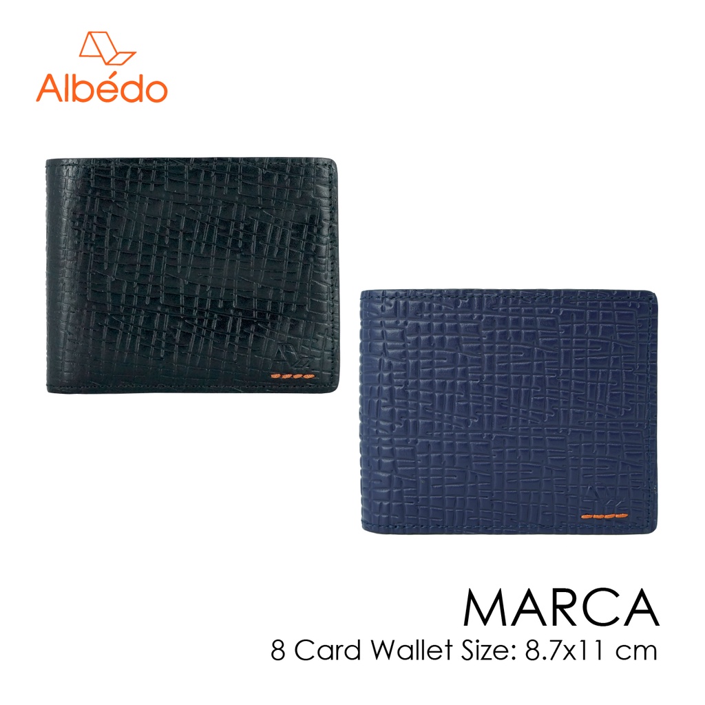 [Albedo] MARCA 8 CARD WALLET กระเป๋าสตางค์หนังแท้ รุ่น MARCA - MC00255 ...