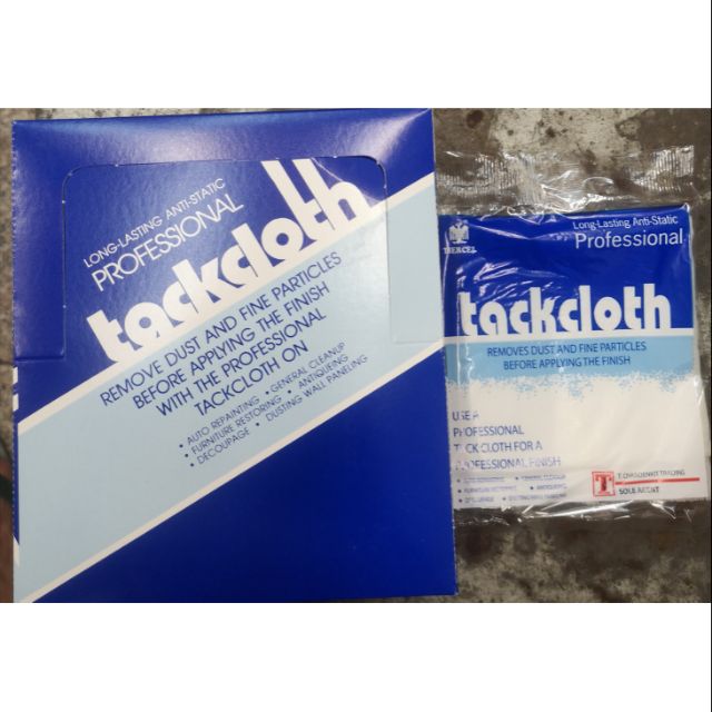 (12ชิ้น) ผ้าเหนียวเช็ดฝุ่น TACKCLOTH เช็ดทำความสะอาดพื้นผิวก่อนพ่นสี | Shopee Thailand