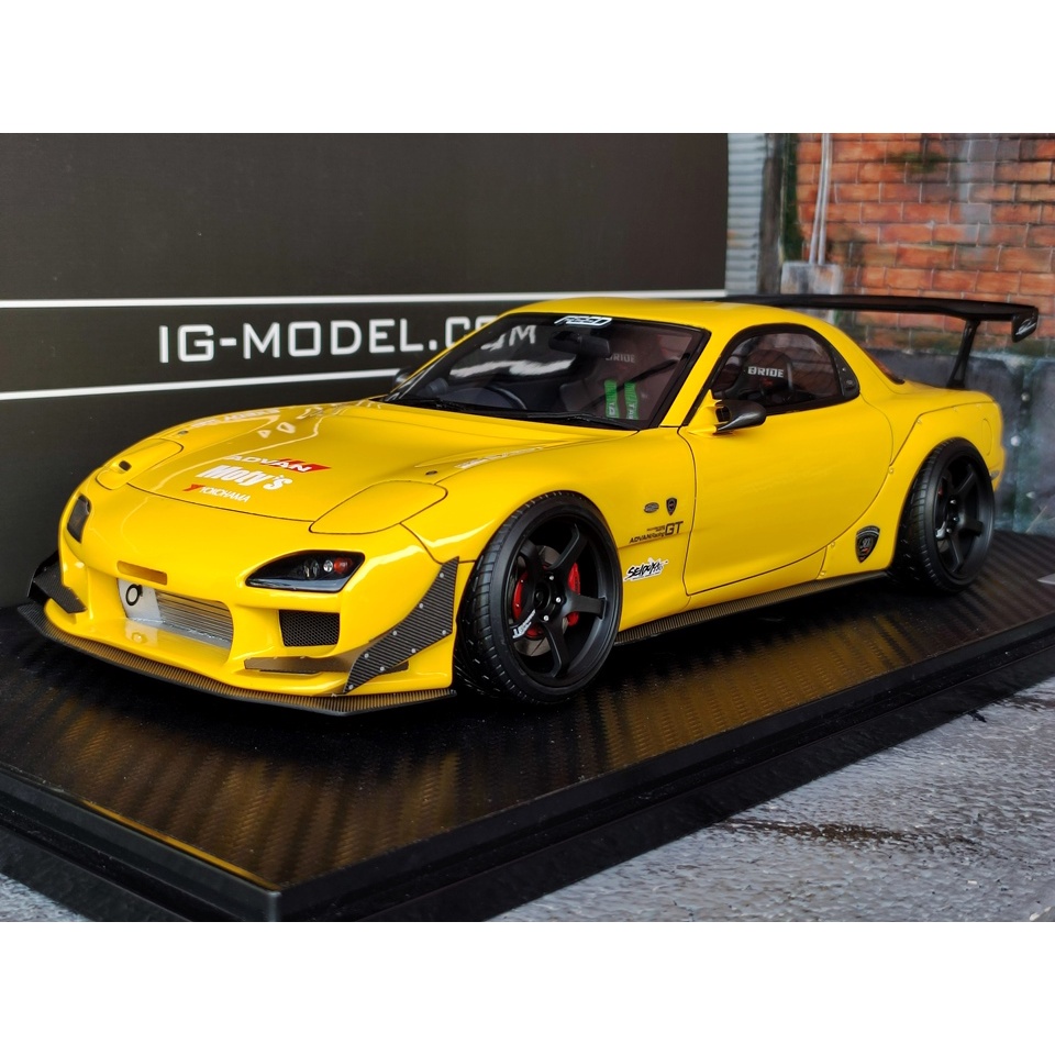 โมเดลรถRX7 ignition Model Feed Mazda RX7 FD3s ขนาด สเกล scale 1:18 1/18 ราคา โมเดลรถของขวัญ ...