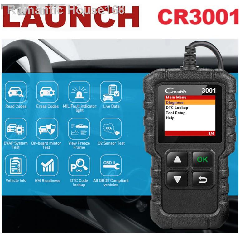 จัดส่งที่รวดเร็ว LAUNCH CR3001 Full OBD2 Scanner OBD2 Code Reader ...