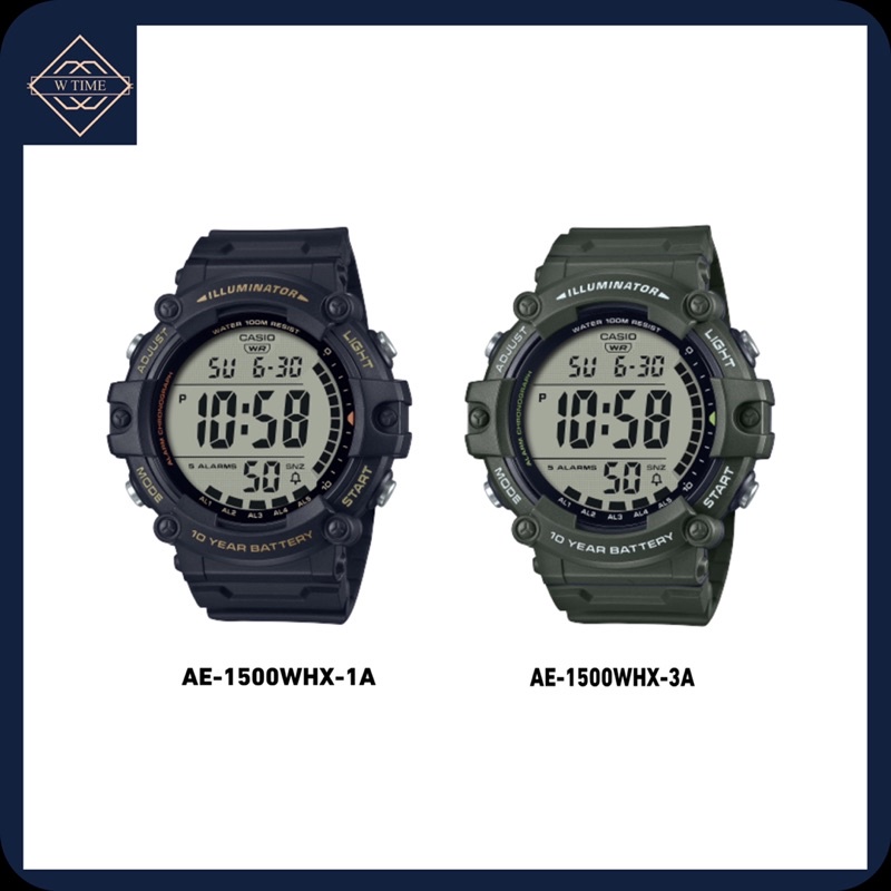 Casio ของแท้ รุ่น AE-1500WHX-1A/3A | Shopee Thailand