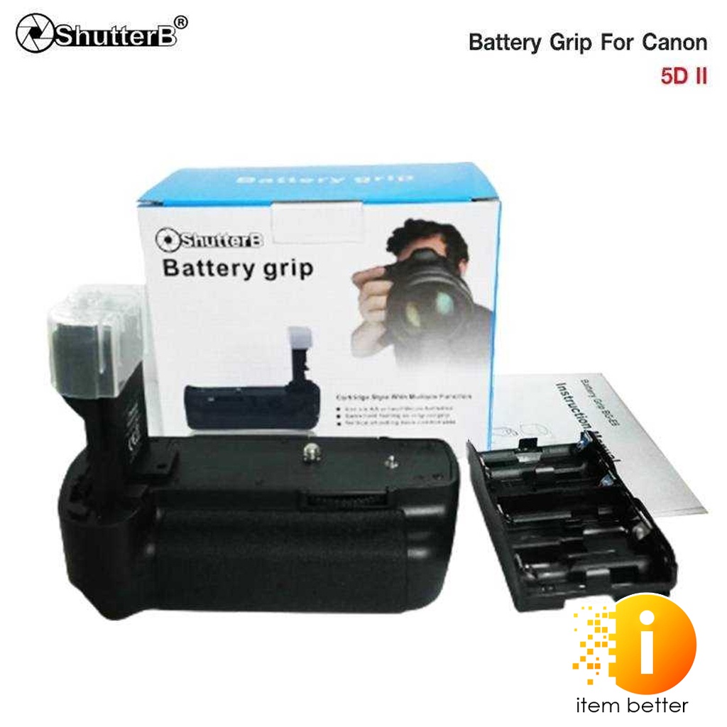 Battery Grip Shutter B รุ่น 5D Mark II (BG-E6 Replacement) | Shopee ...