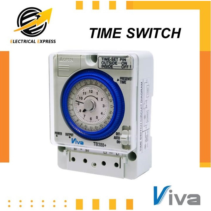 VIVA TB388+(Timer Switch) นาฬิกาตั้งเวลา 24 ชั่วโมง รุ่น TB388+ มี ...