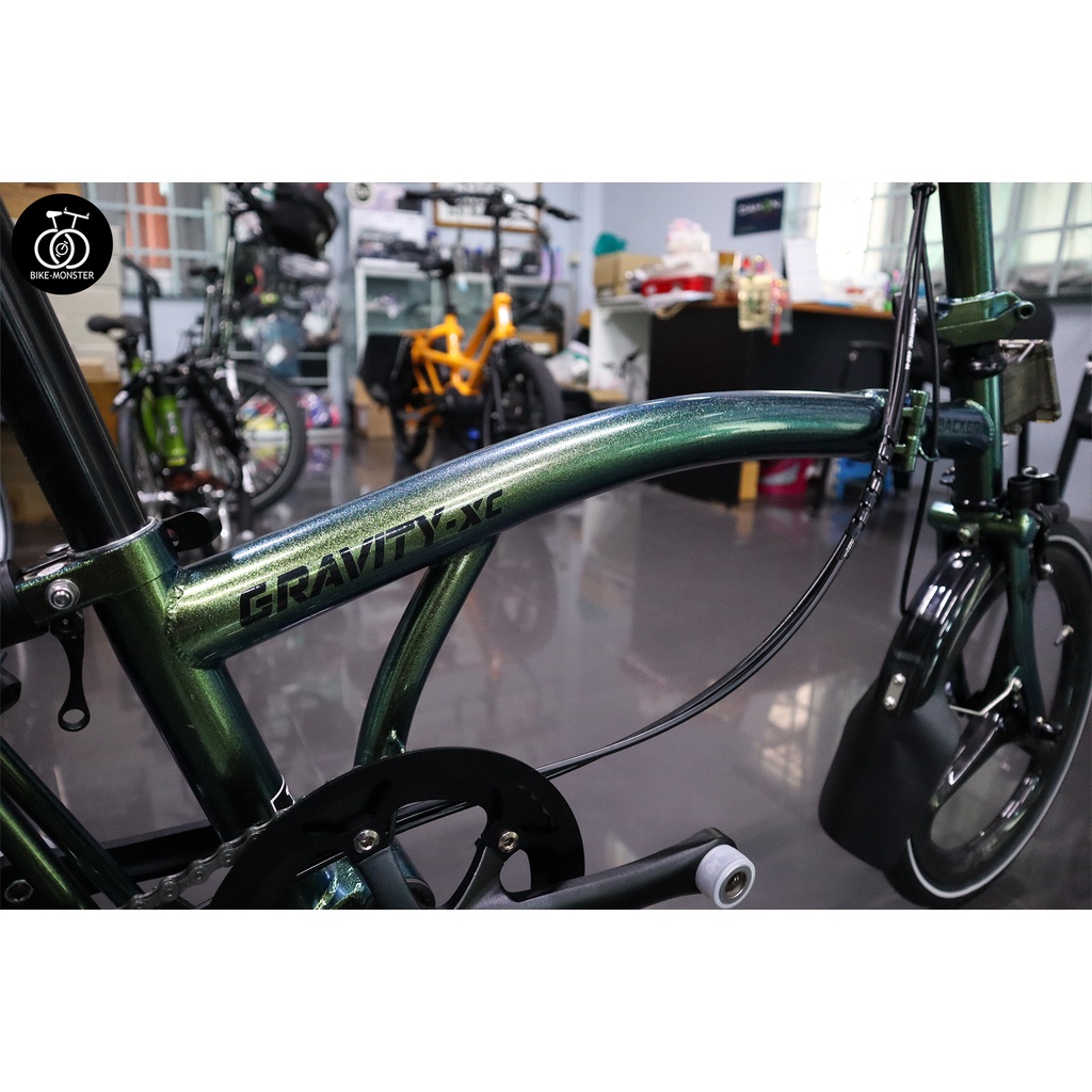 Backer Gravity XC จักรยานพับ 16" ล้อหน้าคาร์บอน เกียร์ดุม 6 สปีด | Shopee Thailand