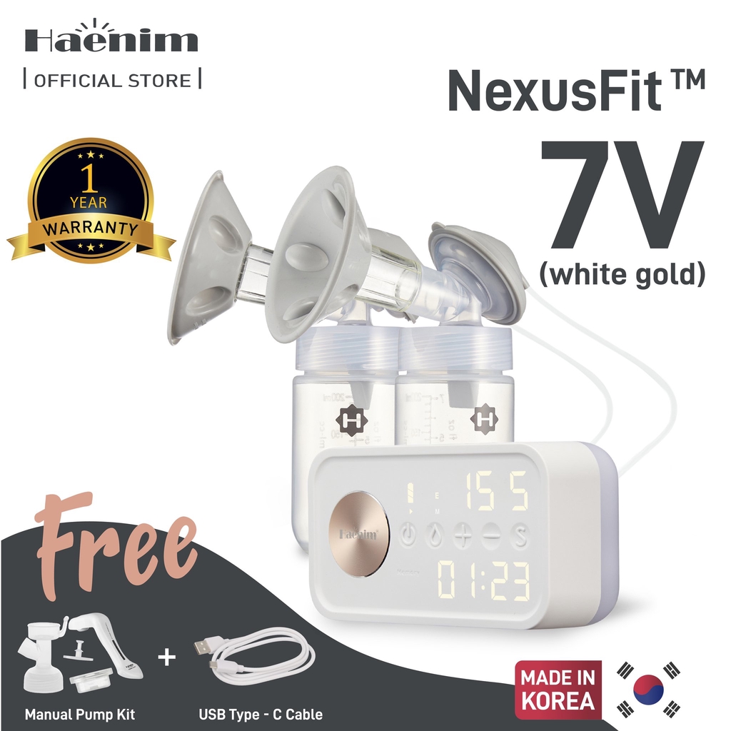 Haenim NexusFitTM 7V+ เครื่องปั๊มนมไฟฟ้า แบบพกพา | Shopee Thailand