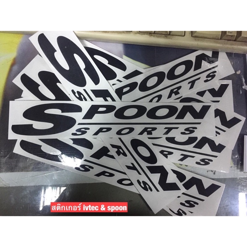 สติกเกอร์spoonsports spoon honda สติกเกอร์แต่งรถ | Shopee Thailand