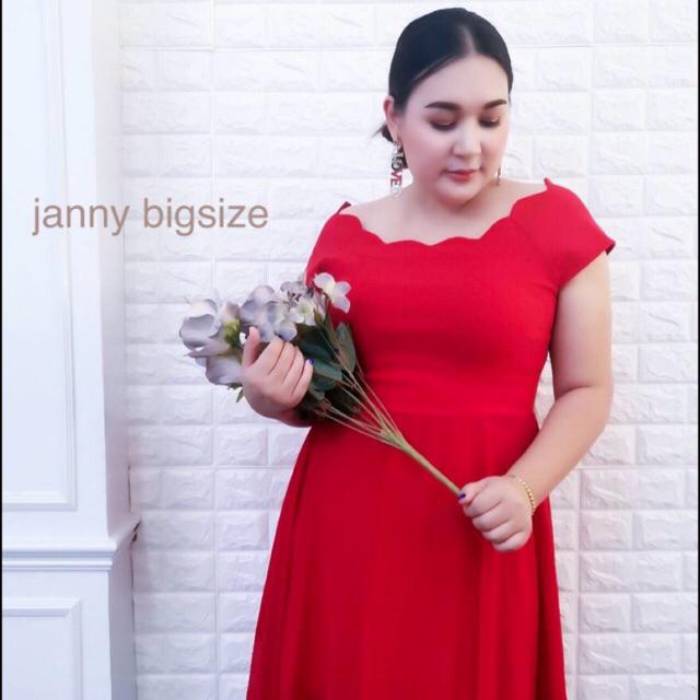 Janny เดรสสั้น เดรสสาวอวบ อ้วน Bigsize XXL Plussize ชุดออกงาน ชุดราตรี ผ้าสกินนี่ ชีฟอง | Shopee ...