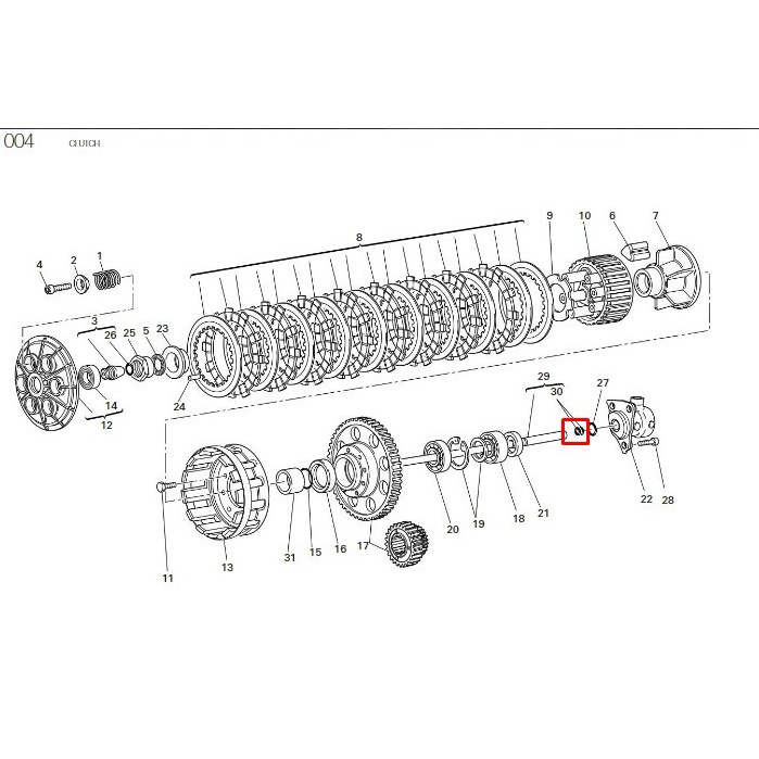 Viton Oring กันซึมแกนกดคลัตช์สำหรับ Ducati รหัส 938232018 , 88641731A ...