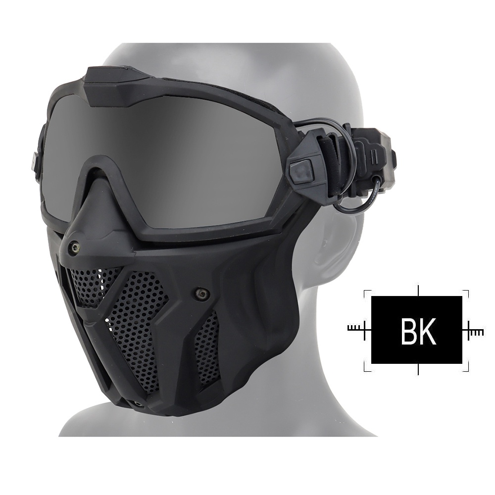 Sinairsoft Outdoor Tactical Anti-fog Full Face Mask Fan Goggles Lens ...