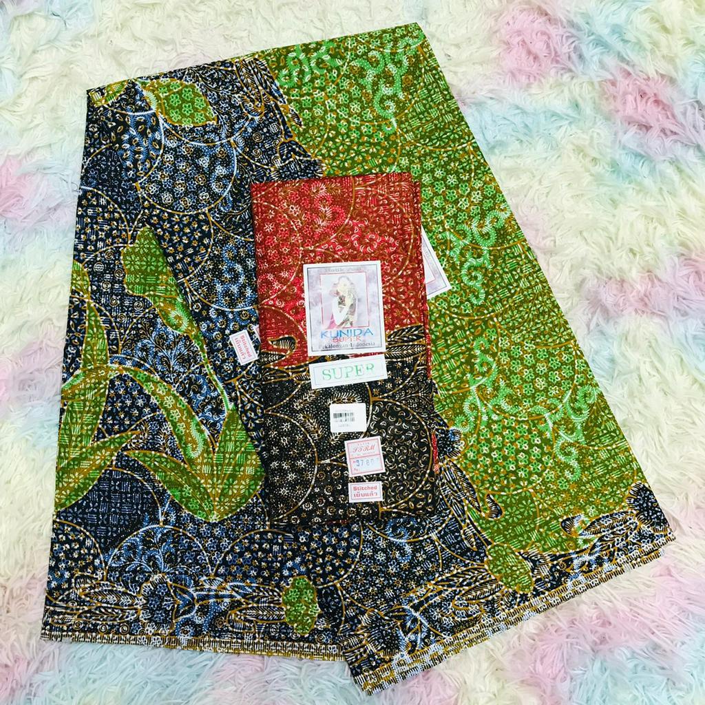 โซเฟียผ้าถุงสตรีบาติก ตรา KUNIDA SUPER (เย็บเรียบร้อย) รหัส KUA10 ...