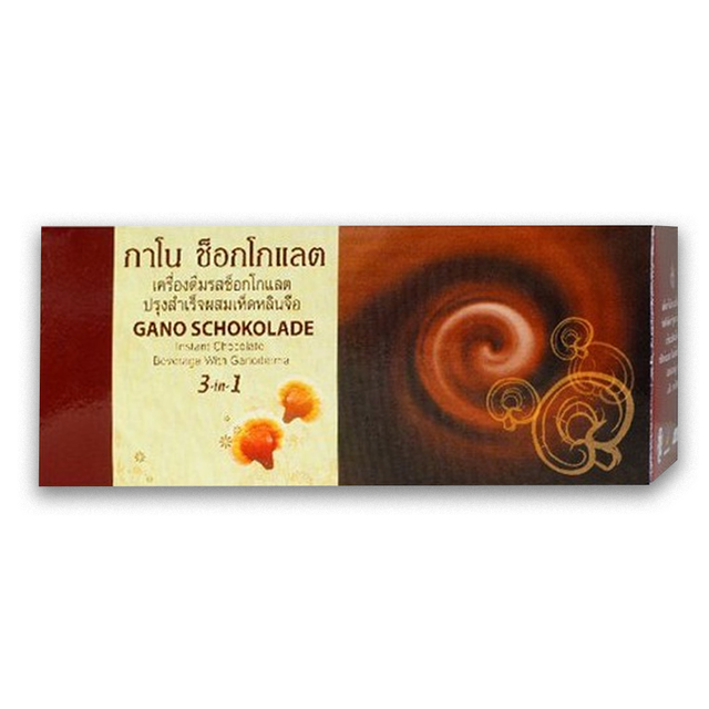 Gano Chocolate กาโน ช็อคโกแลต ผสมเห็ดหลินจือ ปรุงสำเร็จ (3 in 1 ...