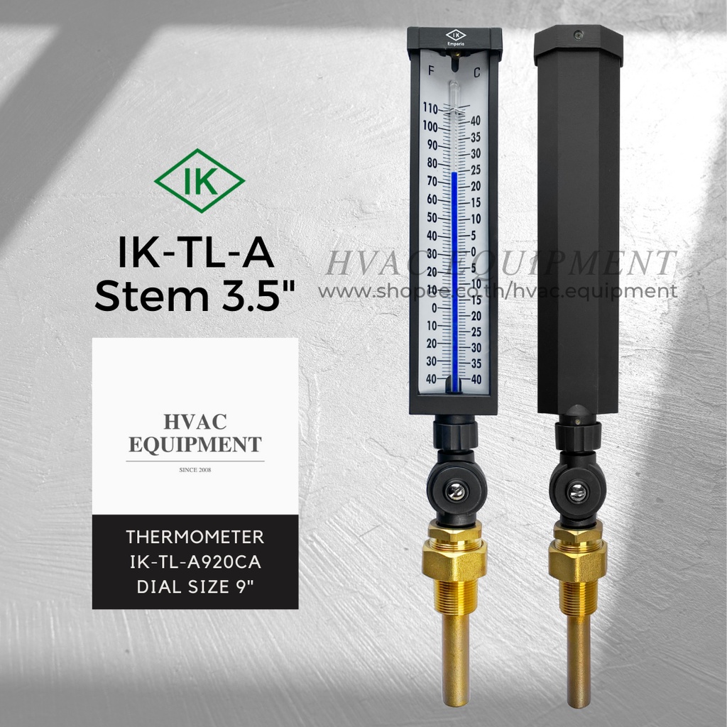 IK-TL-A Stem 3.5" เทอร์โมมิเตอร์อุตสาหกรรม Adjustable Angle Thermometer ...