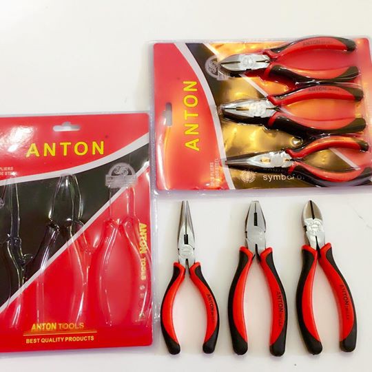 ชุดคีม Anton 3ตัว/ชุด ปากแหลม ปากจิ้งจก ปากตัด เกรดCR-V 150มิล(6นิ้ว) | Shopee Thailand