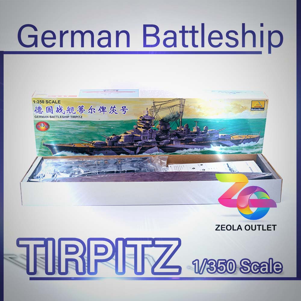 โมเดลเรือรบ ประจัญบานเยอรมัน Tirpitz 1/350 Mini Hobby Models 80602 ...