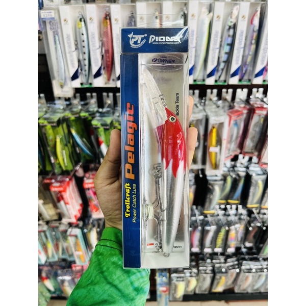 เหยื่อปลอม ขาวหัวแดงลายไฟ pioneer TP14-40/ 43 #6-14cm 22g. ลากมีเสียง ...