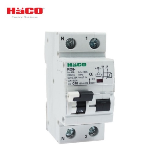 HACO RCBO เบรกเกอร์ ป้องกันไฟช็อต ไฟเกิน/ไฟดูด/ไฟรั่ว 32A 30mA 10kA รุ่น RO8-232C/30 | Shopee ...
