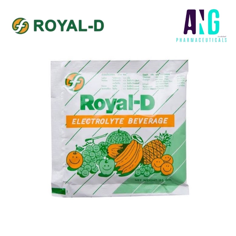Royal-D Electrolyte Beverage 1 Sachet (25g) รอแยล-ดี เครื่องดื่มเกลือแร่ 1 ซอง (25 กรัม ...