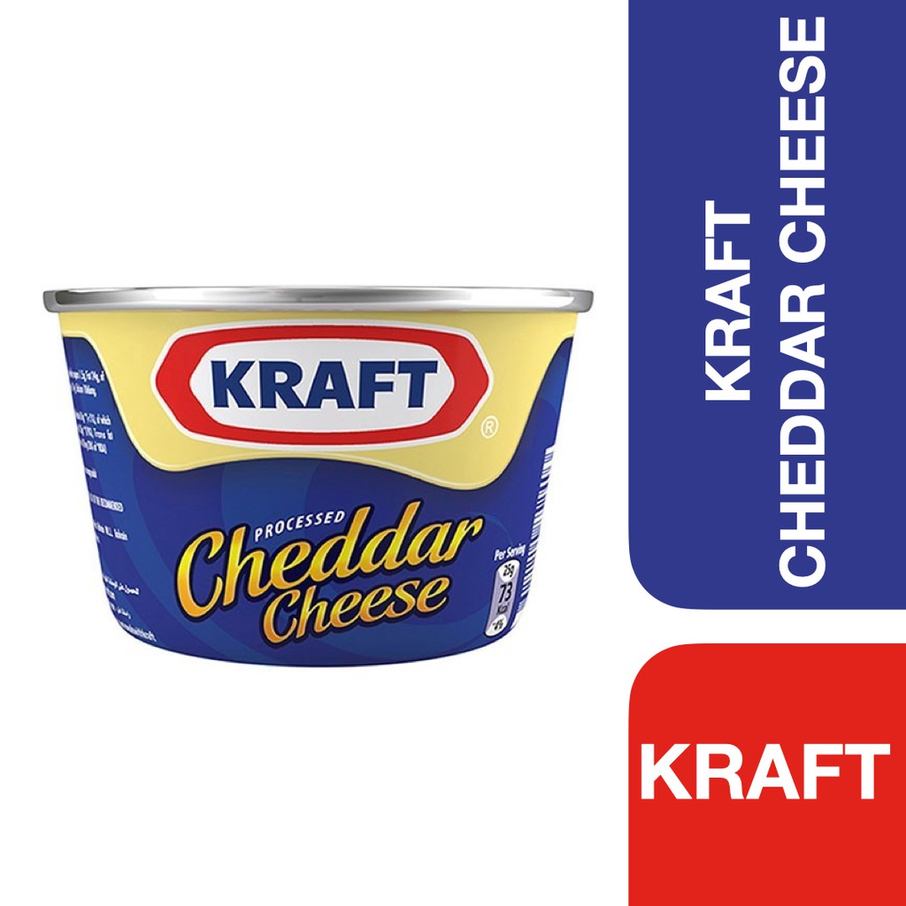 Kraft Processed Cheddar Cheese 50-190g ++ คราฟ เชดด้าชีสแบบกระปุก ขนาด ...