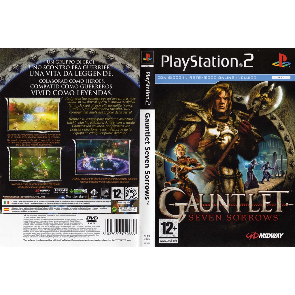 แผ่นเกมส์ PS2 Gauntlet Seven Sorrows คุณภาพ ส่งไว (DVD) | Shopee Thailand