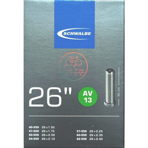 ยางใน Schwalbe AV12A AV13 AV19 AV2 AV21 AV3 AV4 AV6 AV7 AV7A SV12A SV13 SV15 SV15 SV16 SV17 SV19 ...
