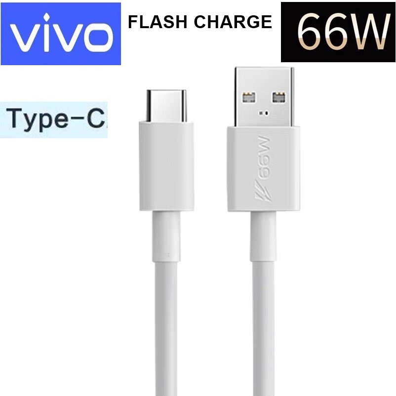 สายชาร์จแท้ VIVO USB TYPE-C 66W ใช้ได้กับมือถือหลายรุ่น เช่น IQOO3/5 ...