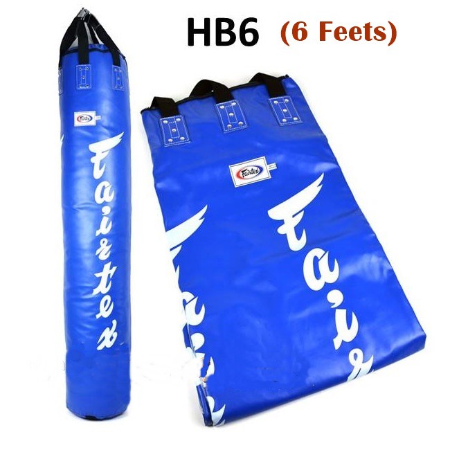 กระสอบทรายแฟร์แท็กซ์ 6 ฟุต สีน้ำเงิน หนังเทียม Fairtex Heavy Bag HB6 ฺ ...