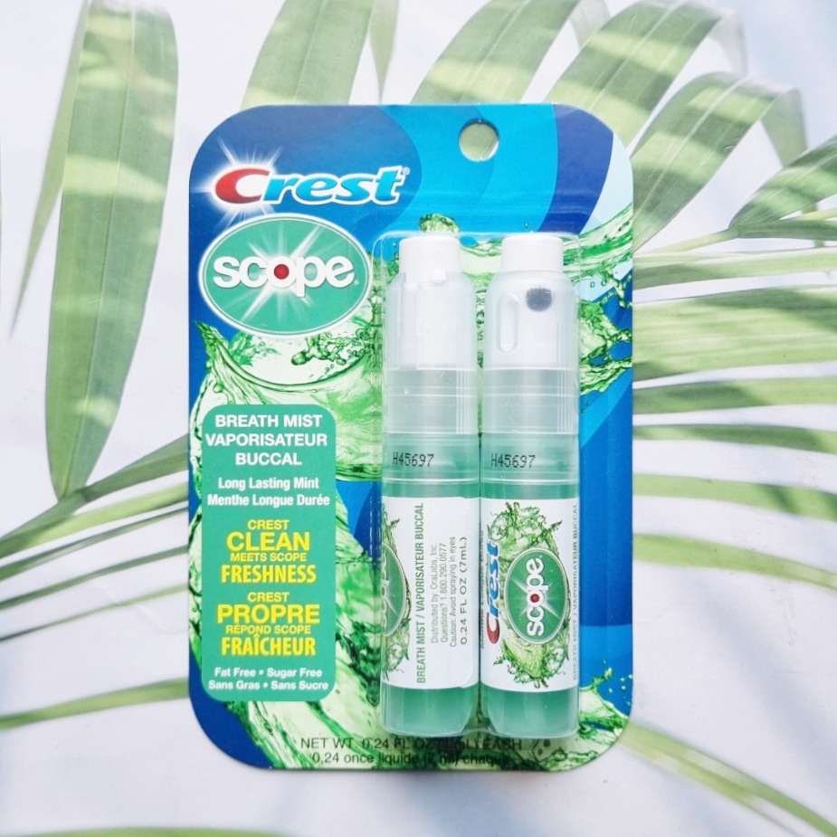 (Crest®) Scope Breath Mist, Mint Flavor 7mL Each Pack 2 เครสต์ สเปรย์ ...