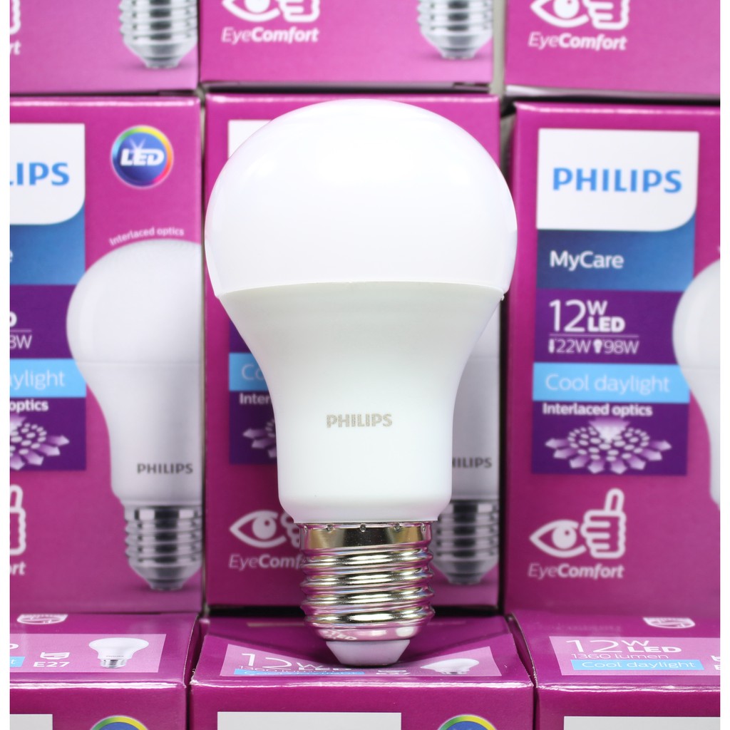 หลอดไฟ LED Philips LED Bulb MyCare 12W E27 แสงขาว Cool daylight | Shopee Thailand