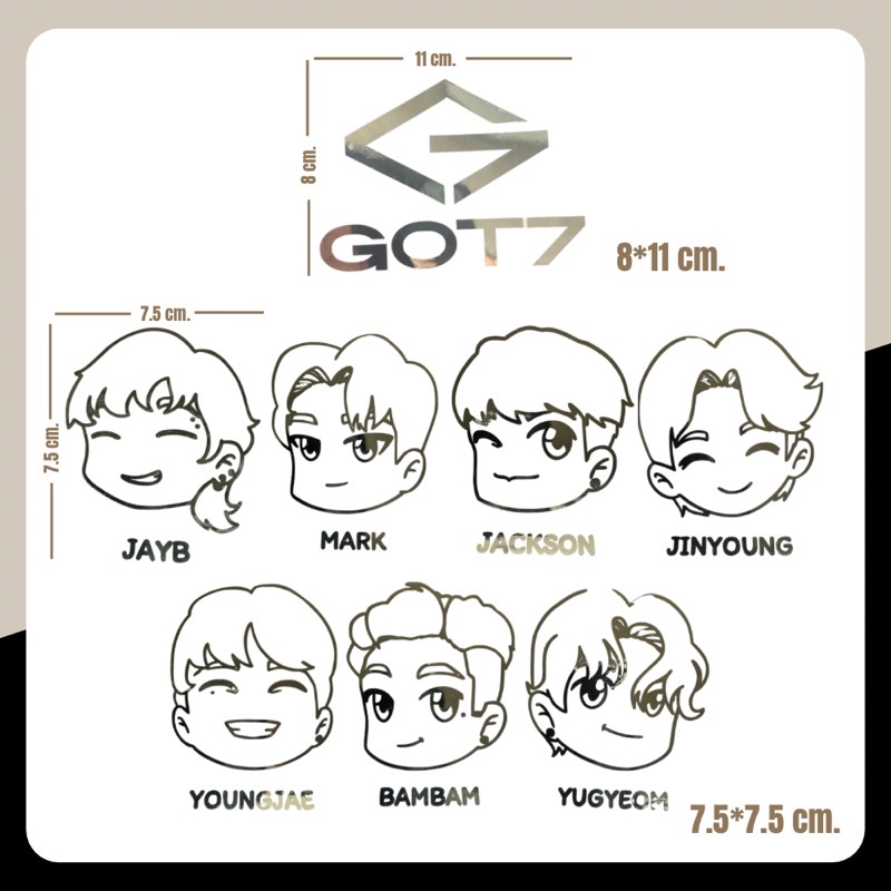 GOT7 Cartoon Sticker ครบเซต | Shopee Thailand