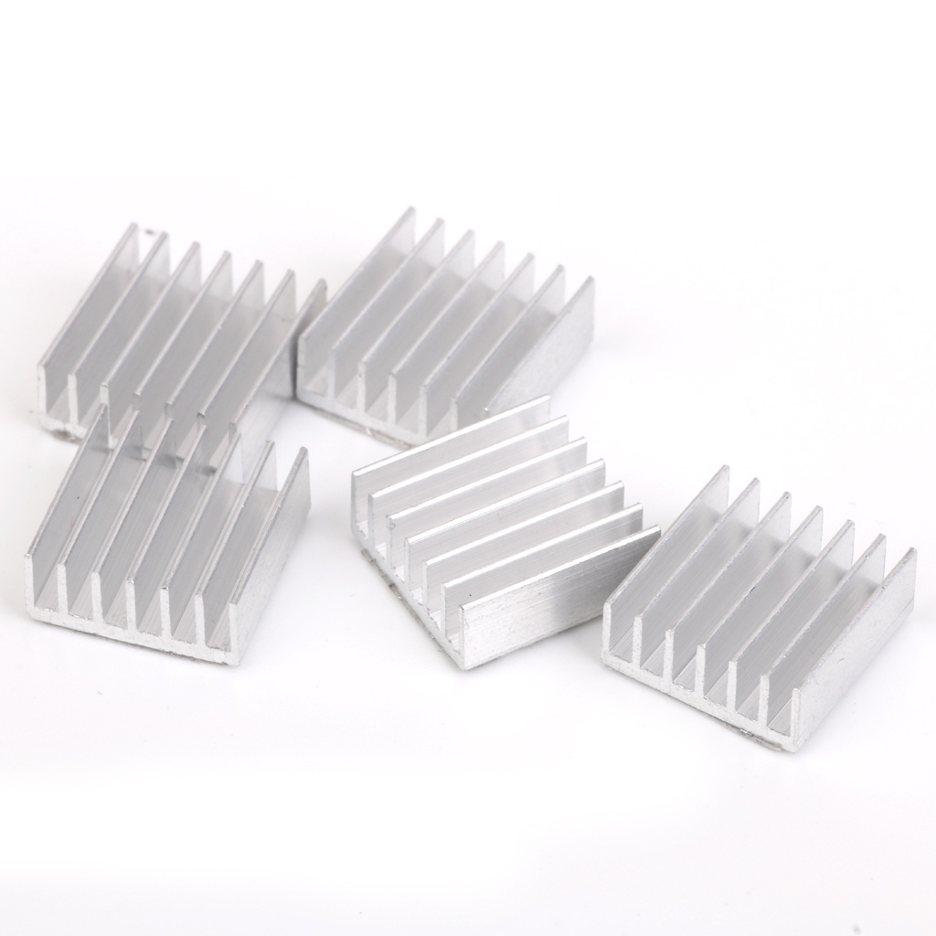 Heat Sink SMD อลูมิเนียมระบายความร้อนด้วยกาว ขนาด 15x15x5 mm | Shopee ...