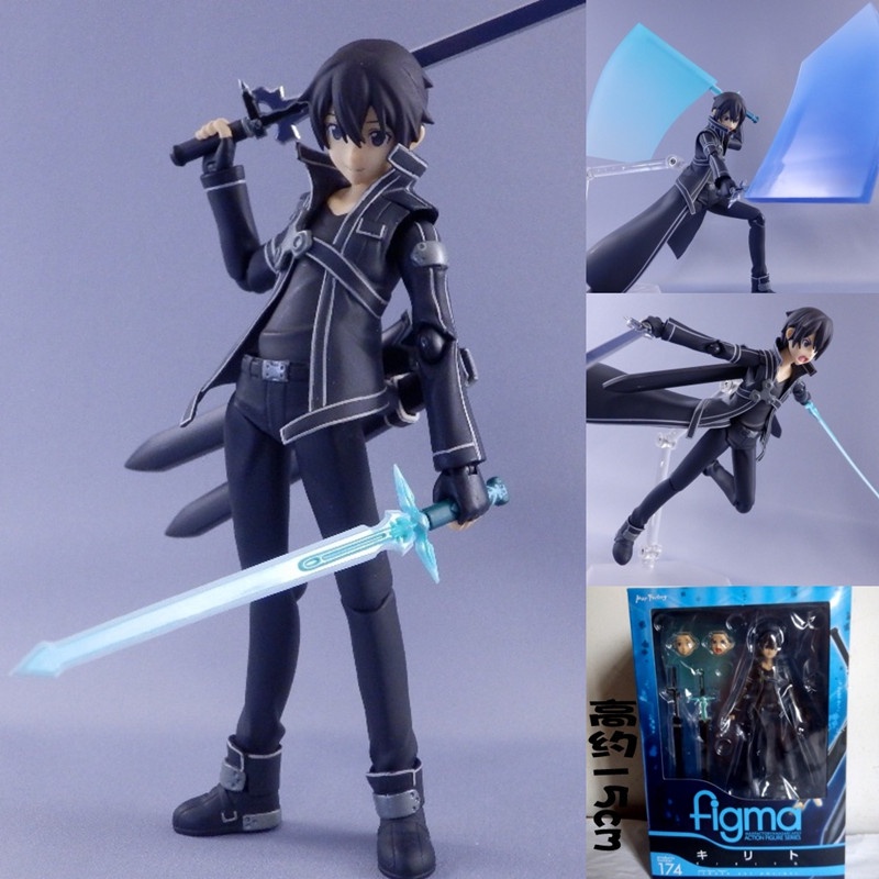 โมเดลฟิกเกอร์ อนิเมะญี่ปุ่น Sword Art Online SAO Kirito Figma 174 ของ ...