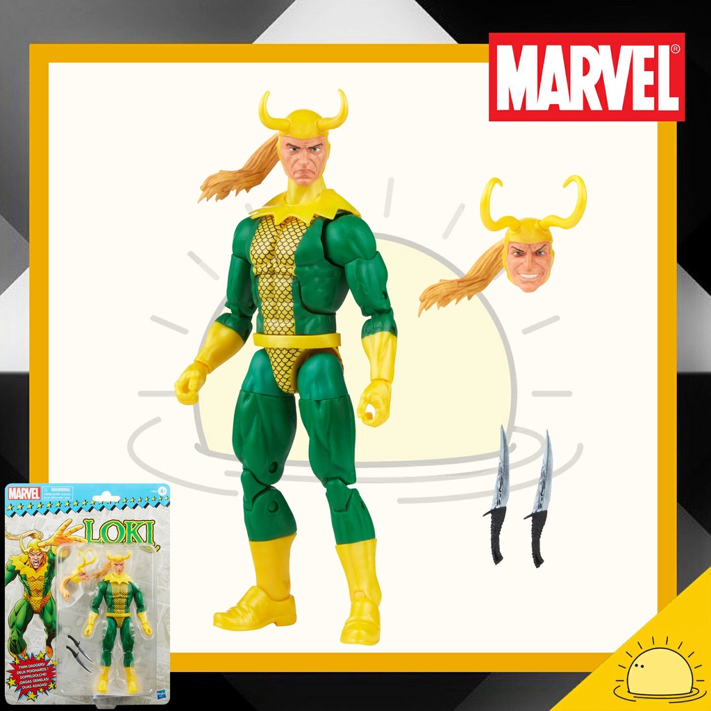 Marvel Legends 6 Inch Retro Action Figure Exclusive - LOKI | Shopee ...
