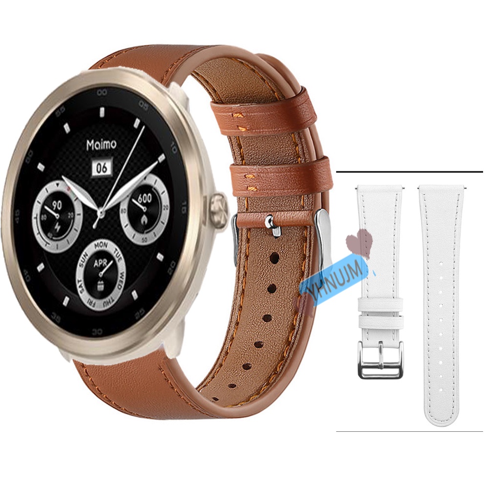 สายนาฬิกาข้อมือสมาร์ทวอทช์ สายหนัง อุปกรณ์เสริม สําหรับ Maimo Watch R ...