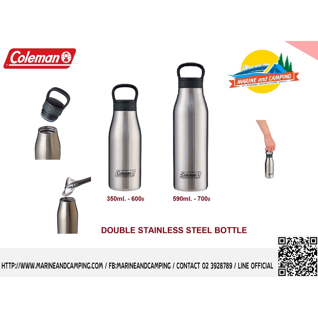 Coleman JP Double Stainless Bottle ขนาด 350ml./590ml. | Shopee Thailand
