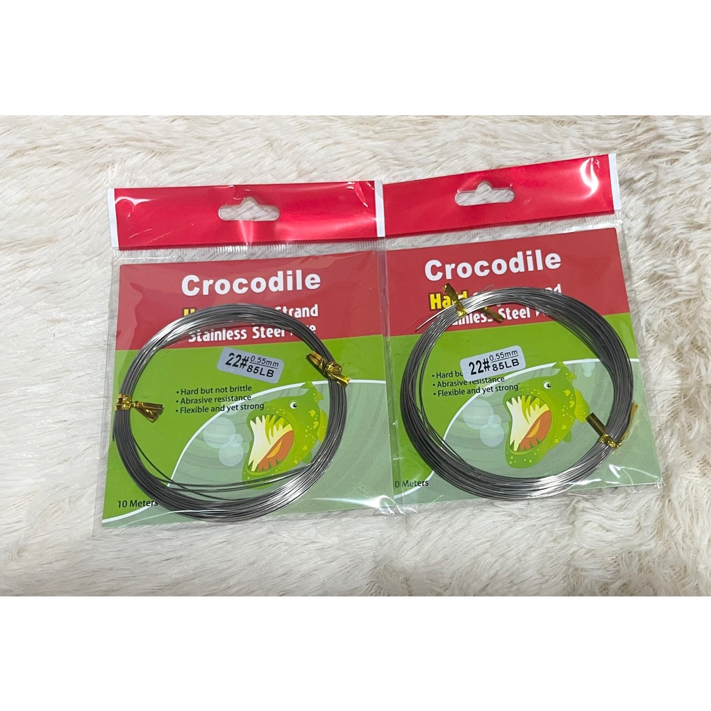 ลวดแข็ง จระเข้ Hard Single Strand Stainless Steel Wire Crocodile ลวดตก ...