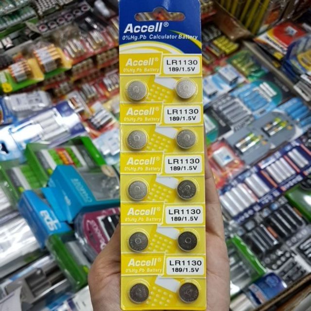 ถ่านกระดุม Accell LR1130 1.5V แพค10ก้อน | Shopee Thailand