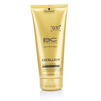 SCHWARZKOPF BC Excellium Q10+ Omega 3 Taming Shampoo (For Coarse Mature ...