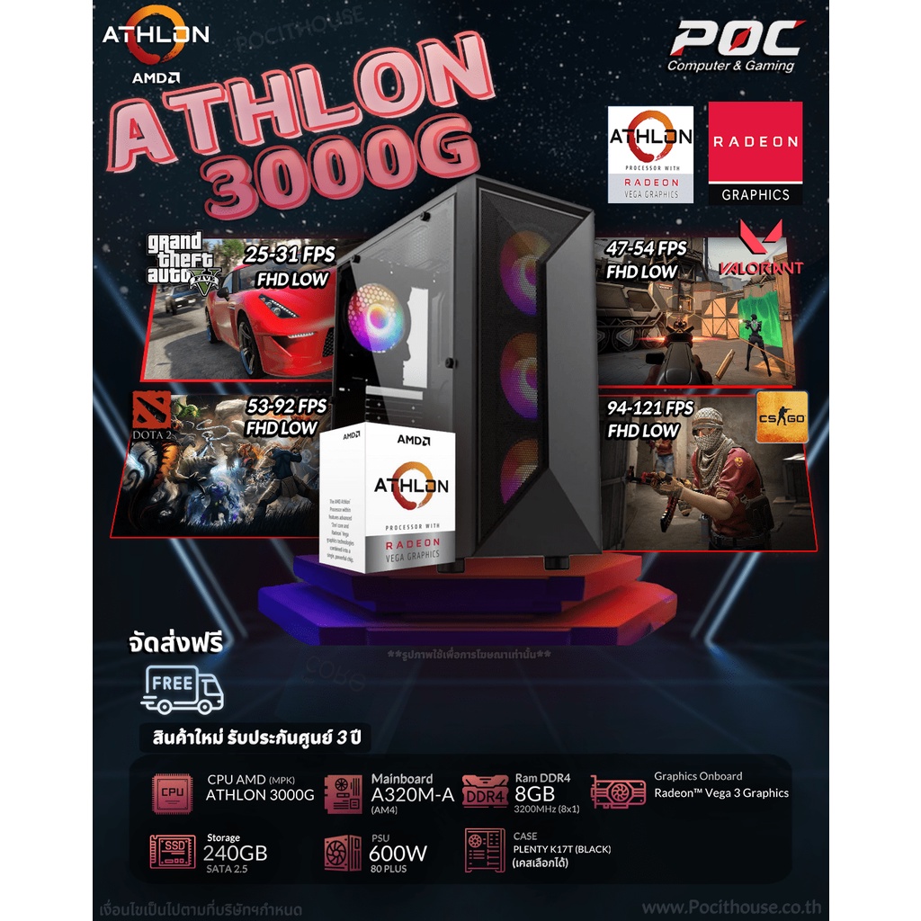 COMPUTER SET ATHLON 3000G | Shopee Thailand
