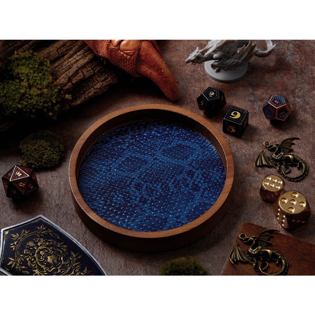 Dragon Scale Circle Mini Tray | ถาดไม้ ถาดทอย ลูกเต๋า Dice DnD D&D MTG ...