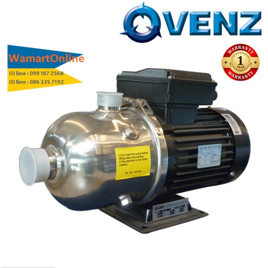 ปั๊มน้ำ CNP CHL4-40 1HP 220V ทนอุณหภูมิได้ถึง 70°c เหมาะกับระบบน้ำหล่อ ...