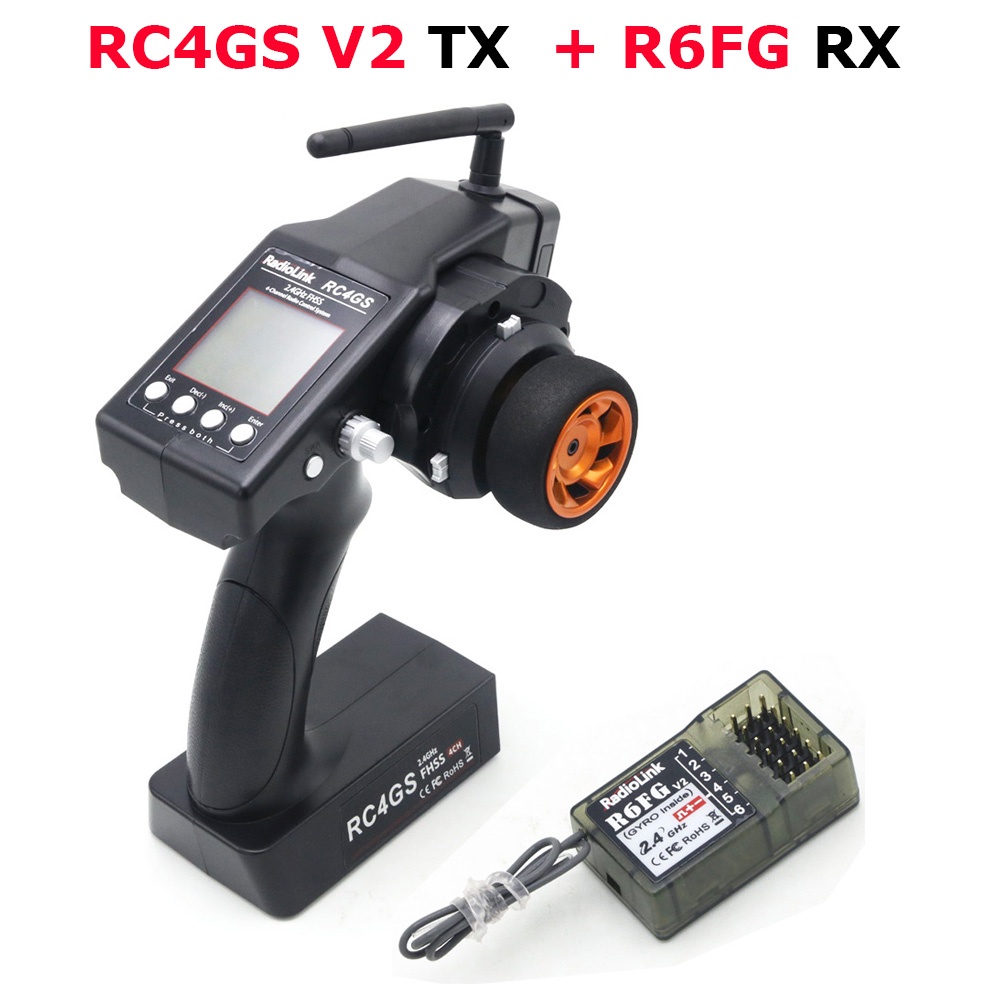 Radiolink RC4GS V2 เครื่องส่งสัญญาณ และตัวรับสัญญาณ R6FG R7FG 4 ช่องทาง ...