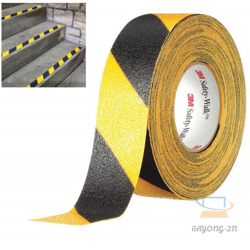 3M เทปกันลื่นสีดำสลับเหลือง 2นิ้วx18เมตร รุ่น 613 Safety-Walk Slip-Resistant Black/Yellow ...
