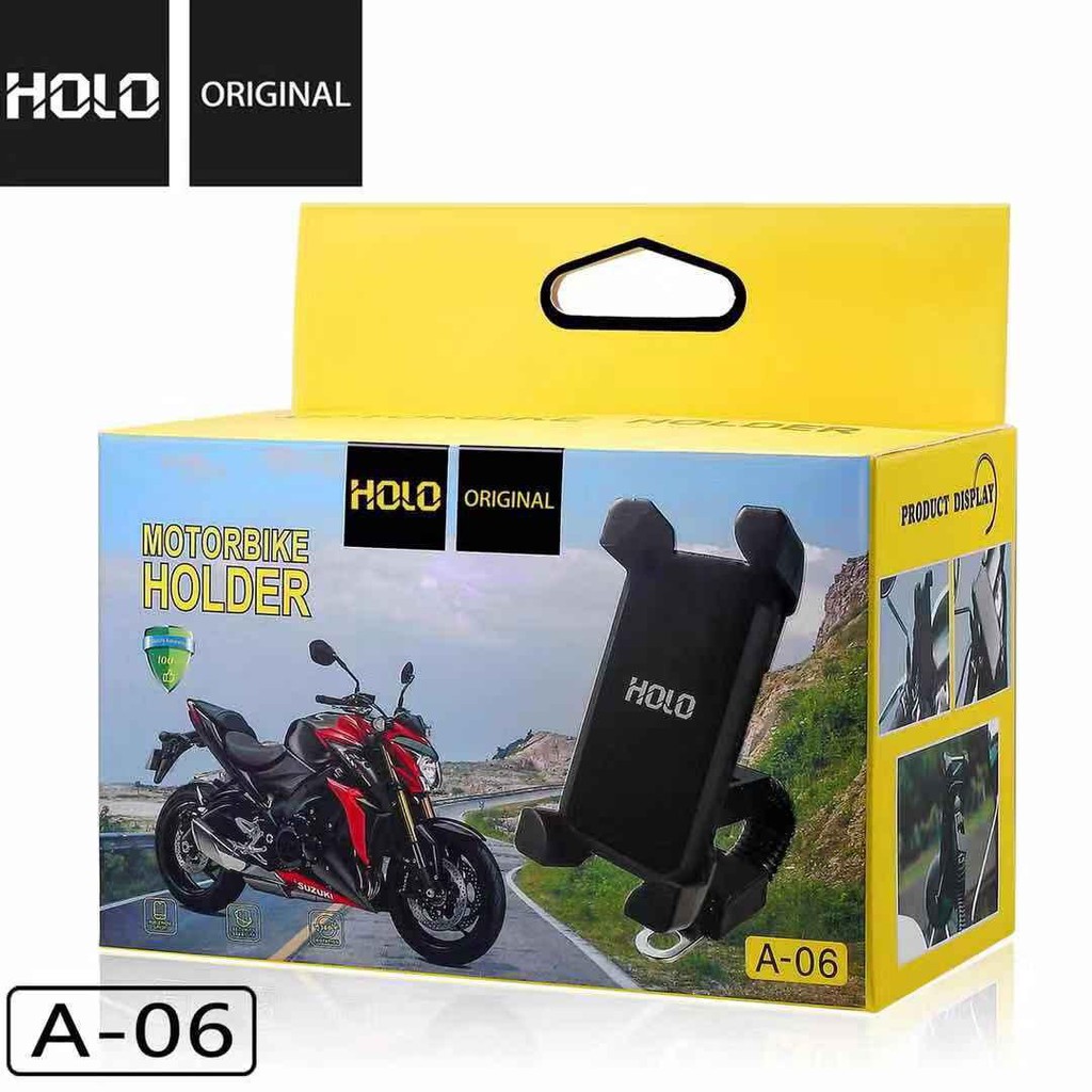 HOLO A-06 ที่จับมือถือ สำหรับ มอเตอรไซด์ ที่ยึดมือถือ | Shopee Thailand