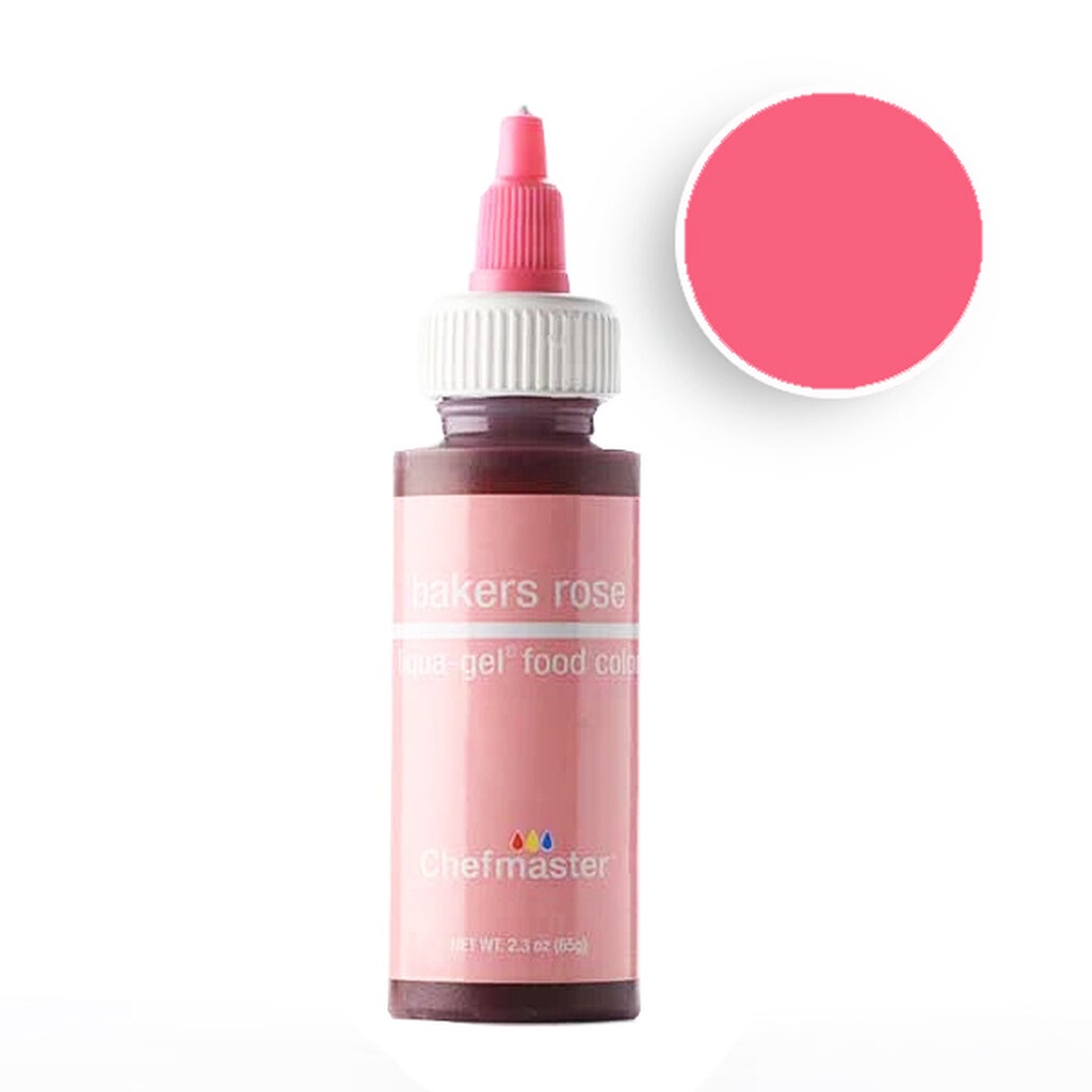 Chefmaster Color Bakers ROSE Liqua-Gel 2.3oz/5041 สีเจลผสมอาหาร สีชมพู ...