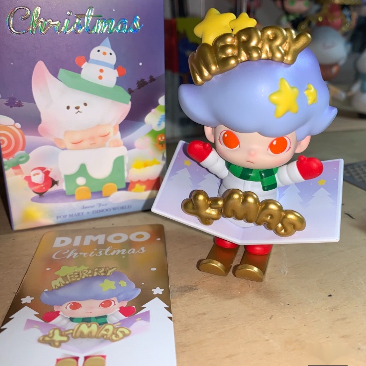 【ของแท้】POPMART Dimoo Christmas Series 2020 ชุดกล่องสุ่ม ตุ๊กตาฟิกเกอร์ ...